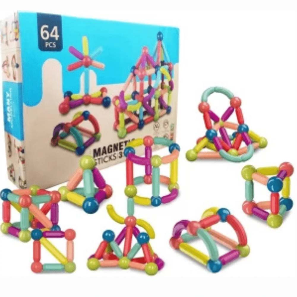 Zomo | Building Tiles Magnet Building Blocks Magnet Toys Set 3D ...