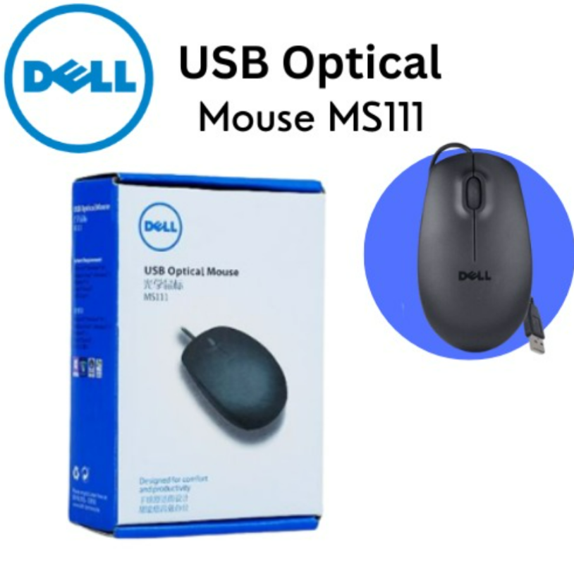 Zomo | Dell USB Wired Optical Mouse MS111
